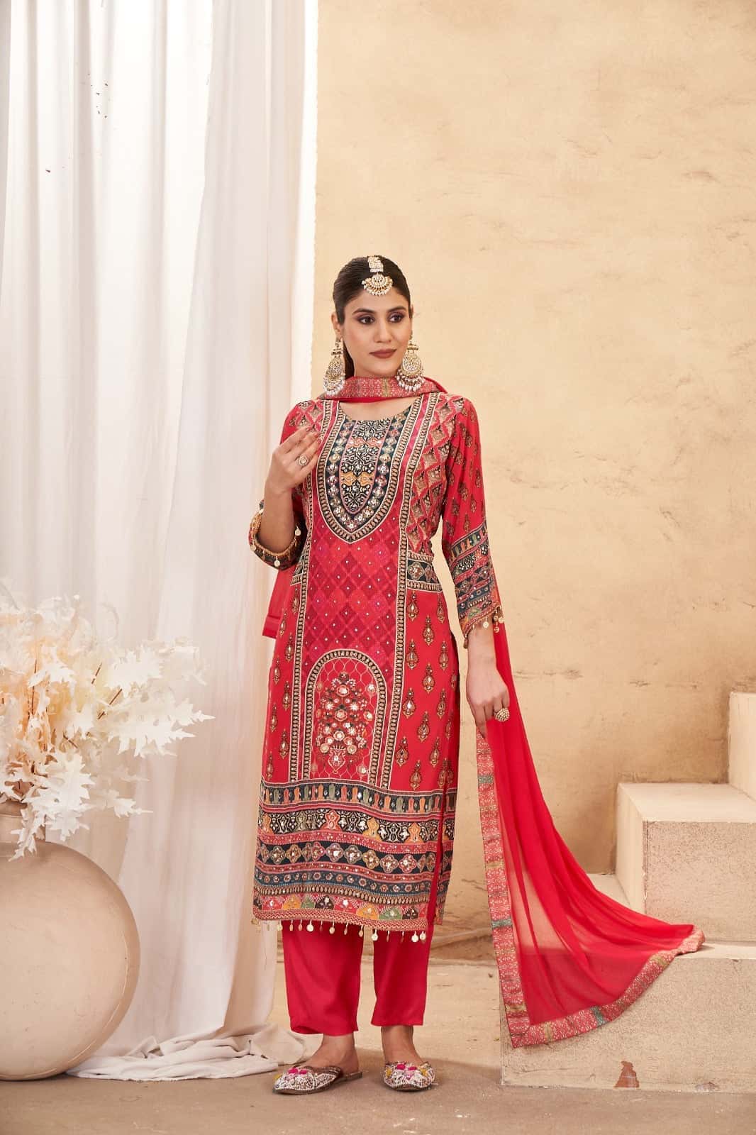 Heavy Crape Wedding Wear 3 Piece Suit Set – jaipurtrendzbyruchita